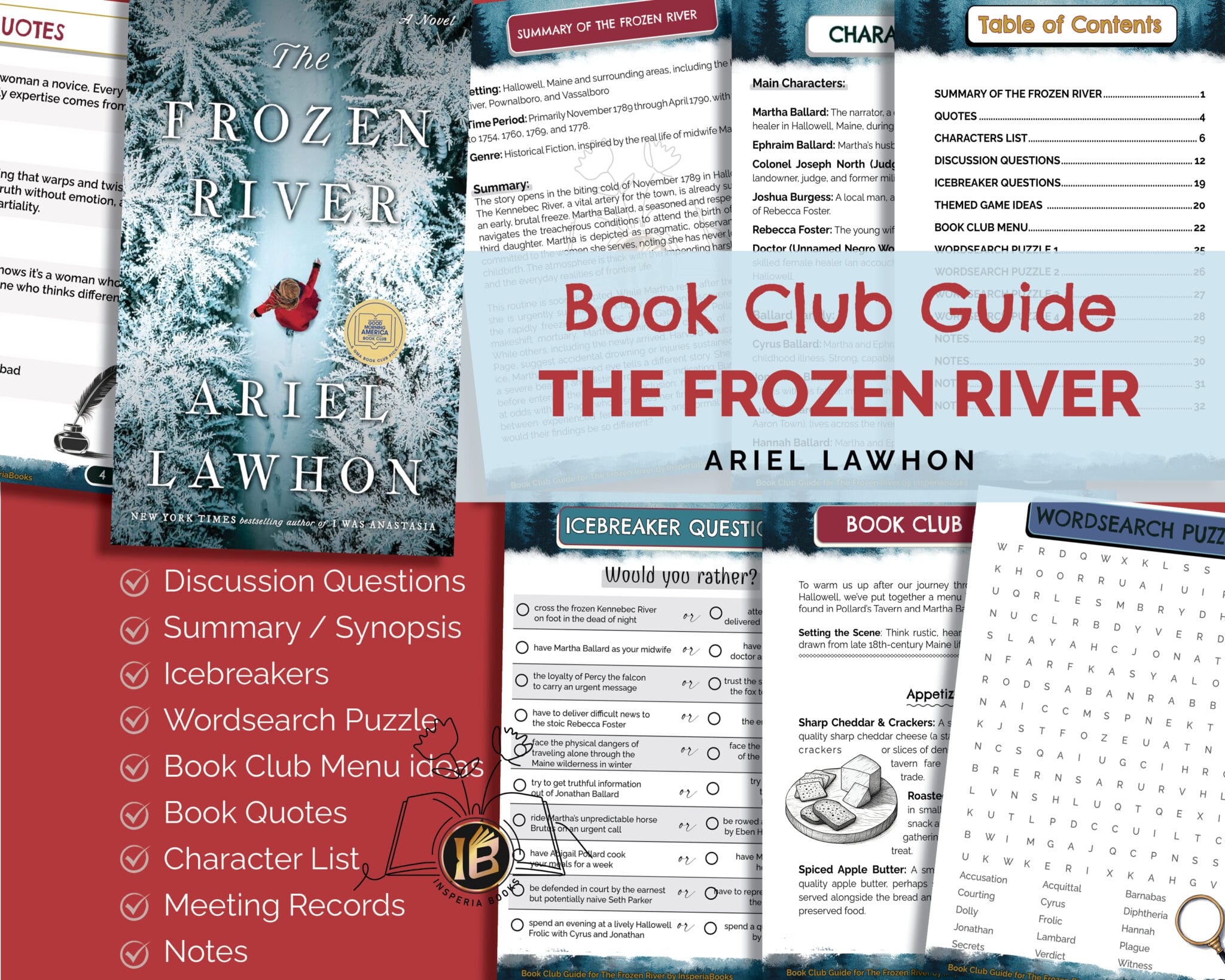 The Frozen River by Ariel Lawhon Book Guide - InsperiaBooks